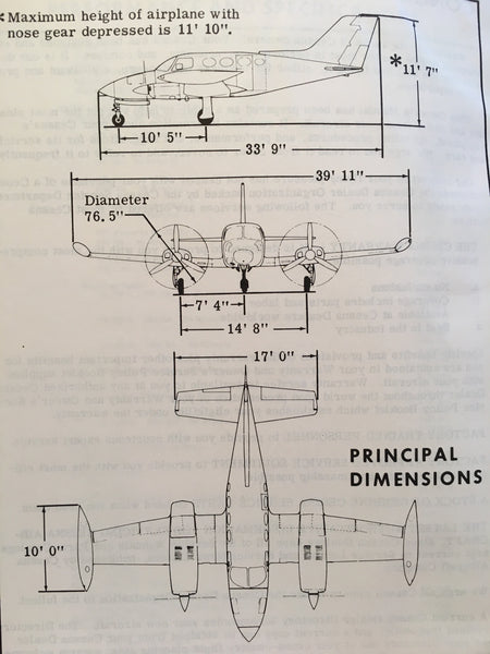 Cessna 401B Owner's Manual. – G's Plane Stuff