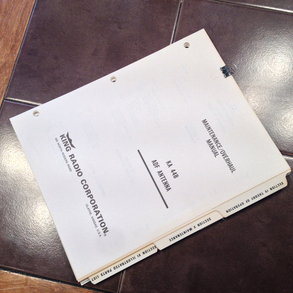 King KA 44B ADF Antenna Service Manual . – G's Plane Stuff