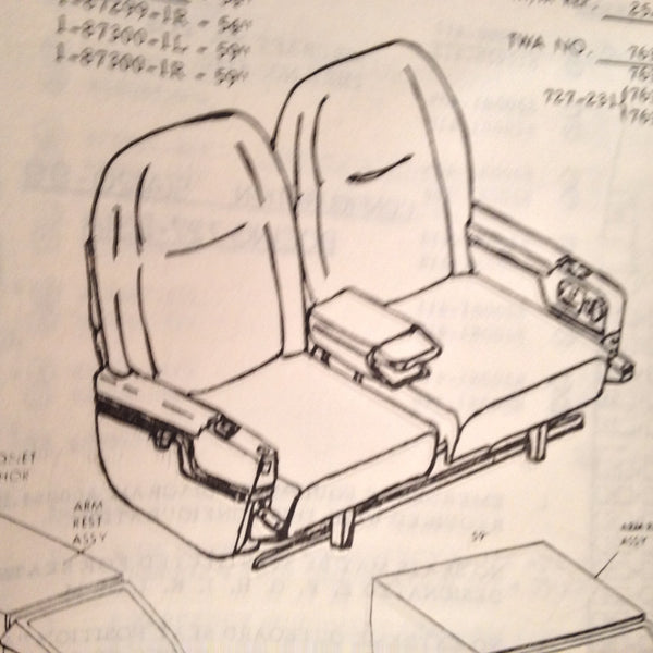 TWA 727 Passenger Seat Maintenance Training Handbook. – G's Plane Stuff