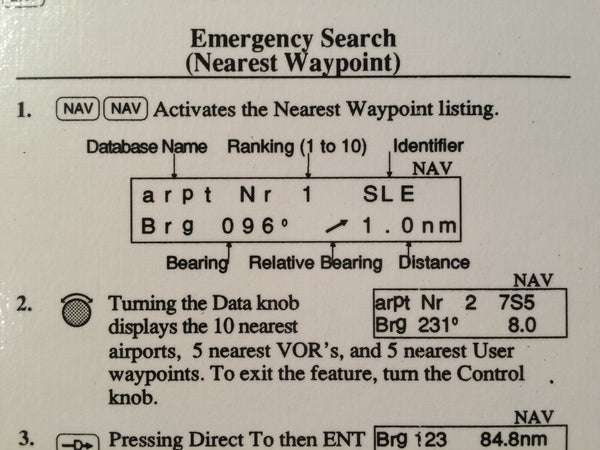 IIMorrow Apollo 820 Flybuddy GPS Laminated Quick Reference Guide. Circ ...