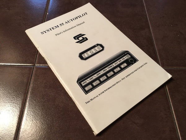 Stec S-tec System 55 Autopilot Pilot's Information Manual. – G's Plane ...