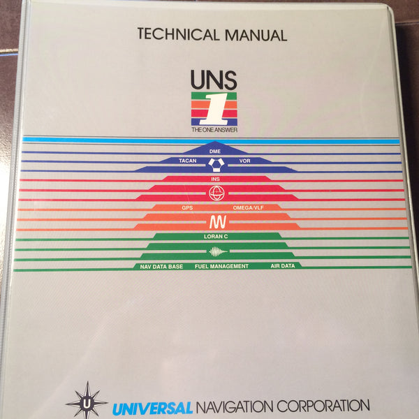 Universal UNS-1B FMS Flight Management System Install & Technical Manu ...