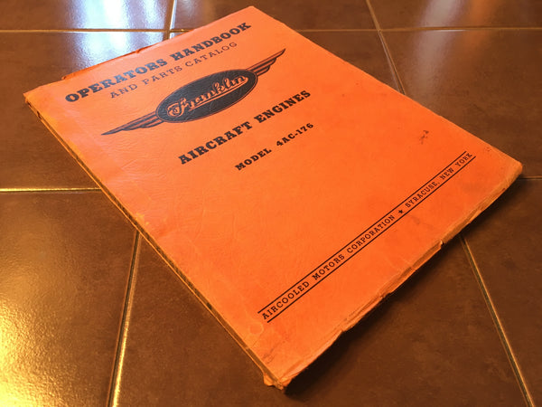 Original Aircooled Motors Franklin 4AC-176 Service, Overhaul & Parts M ...
