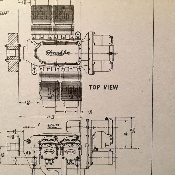 Original Aircooled Motors Franklin 4AC-176 Service, Overhaul & Parts M ...