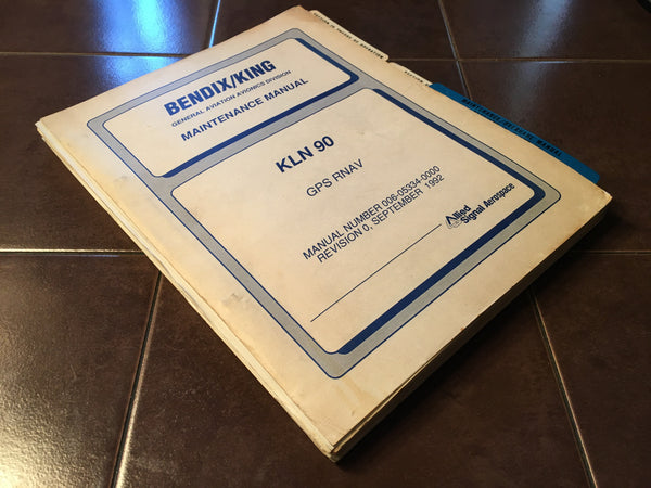 King KLN 90 Service Manual. – G's Plane Stuff