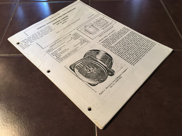 Airpath C2300-DL4 Compass Overhaul Instructions with Parts Listings. C ...
