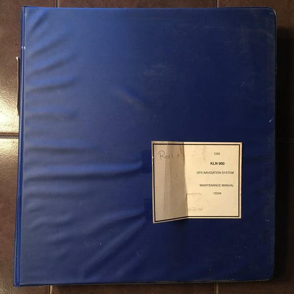 King KLN 900 Service Manual. – G's Plane Stuff