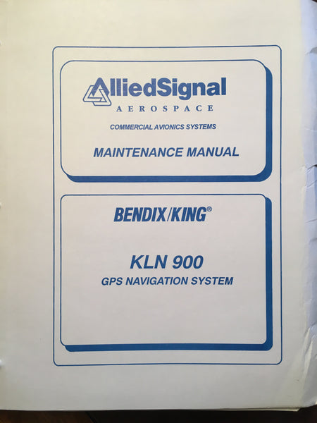 King KLN 900 Service Manual. – G's Plane Stuff