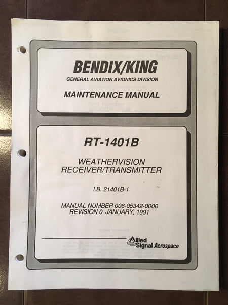 Bendix King RT-1401B Radar Service Manual. – G's Plane Stuff