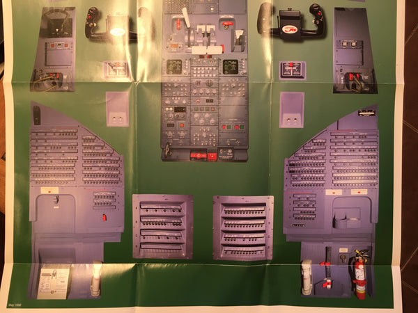 Canadair CL-65 Regional Jet Instrument Panel Poster. – G's Plane Stuff