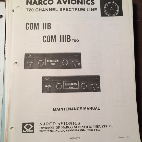 Narco Com 11B and 111B Com Service Manual. – G's Plane Stuff
