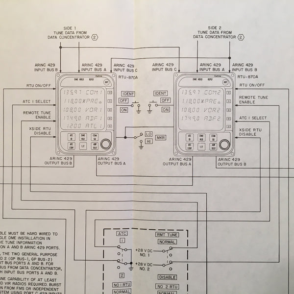 Collins RTU-870A Radio Tuning Unit Install Manual. – G's Plane Stuff