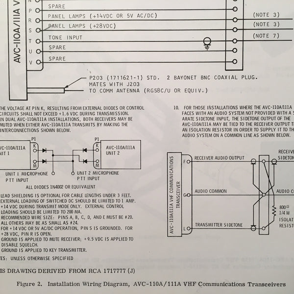 RCA AVC-110A and AVC-111A Install Manual. – G's Plane Stuff