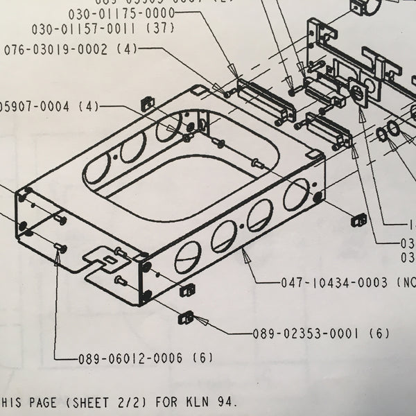 Honeywell King KLN-94 GPS Install Manual. – G's Plane Stuff