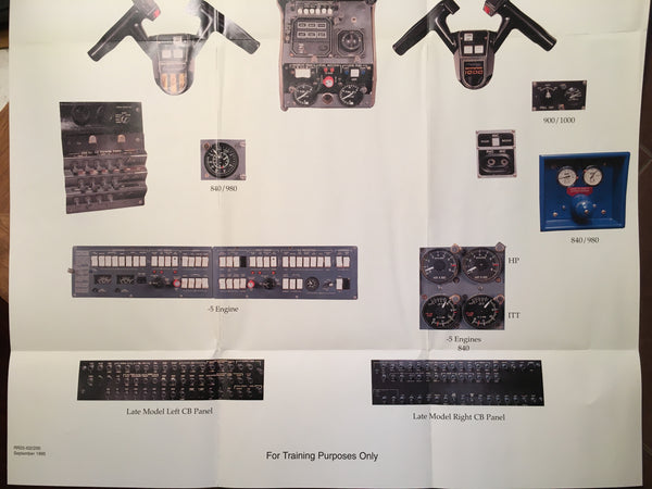 Commander Jetprop 840, 980, 900, 1000 Instrument Panel Poster. – G's ...