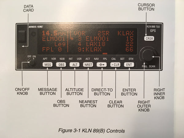 King Bendix KLN-89 & KLN 89B GPS Pilot's Guide Manual. – G's Plane Stuff