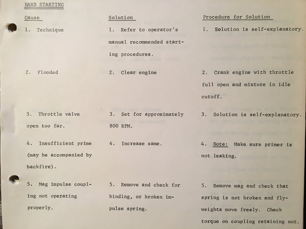 Lycoming Reciprocating Engine Trouble-Shooting Guide Manual. – G's ...