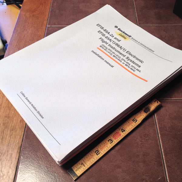 Collins EFIS-85A-2a, EFIS-85A(1) and EFIS-86A(1) Install & Ops Manual ...