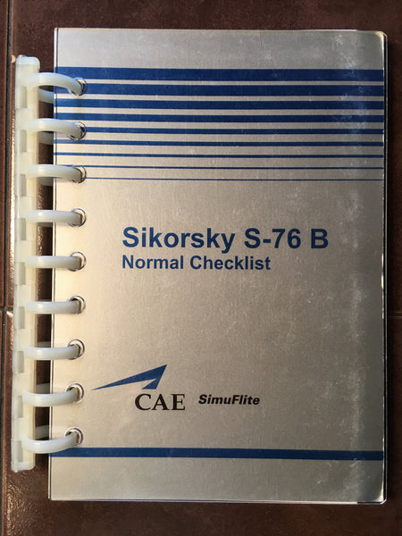 Sikorsky S-76B Normal Checklist. – G's Plane Stuff