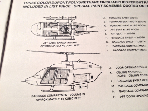 Bell 206B-3 Technical Information Booklet Manual. – G's Plane Stuff