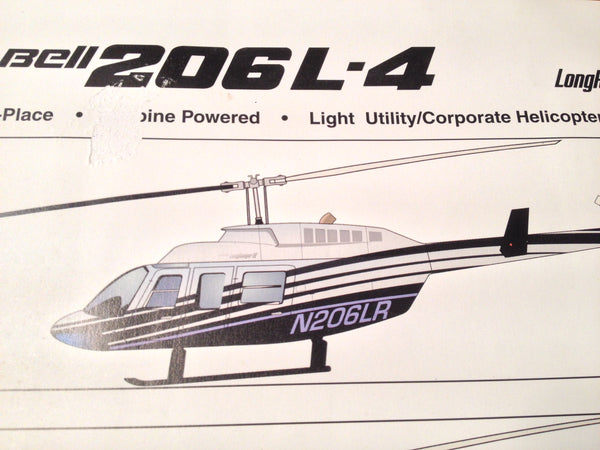 Bell 206L-4 Technical Information Booklet Manual. – G's Plane Stuff