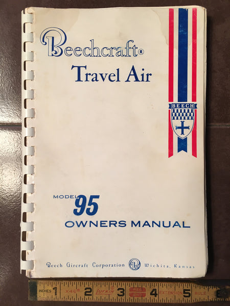 Beechcraft Model 95 Travel Air Owner's Manual. – G's Plane Stuff