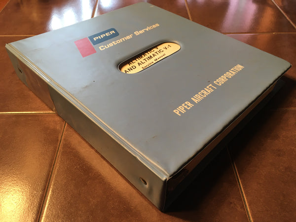 Piper Altimatic V and V-1 Autopilot Service manual. – G's Plane Stuff