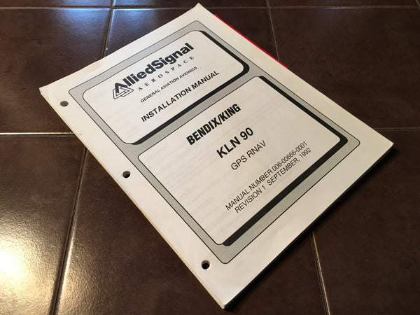 King KLN-90 GPS Rnav Install Manual. – G's Plane Stuff