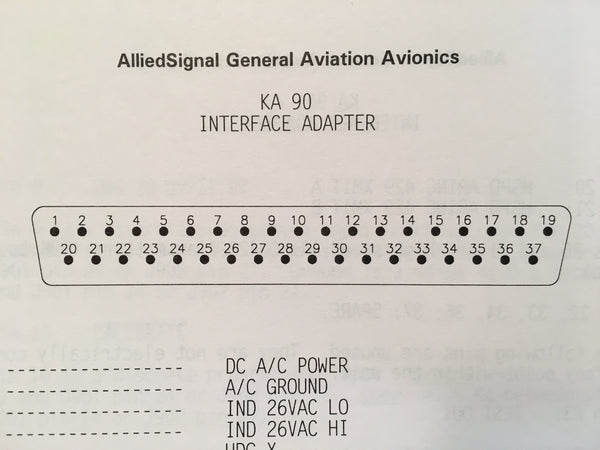 King KA-90 Interface Adapter Install Manual. – G's Plane Stuff