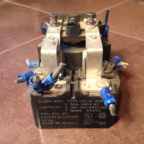 Square D Type CDO-16 Relay , 24vdc. – G's Plane Stuff