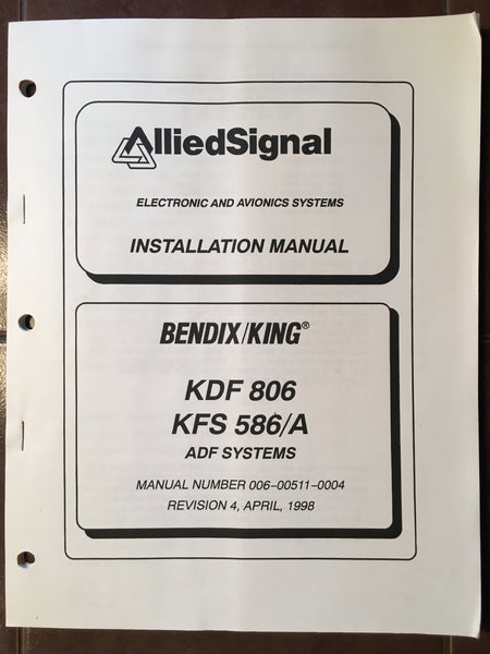 King KDF 806 and KFS 586/A Install Manual. – G's Plane Stuff