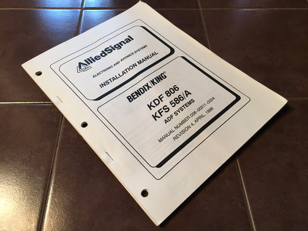 King KDF 806 and KFS 586/A Install Manual. – G's Plane Stuff